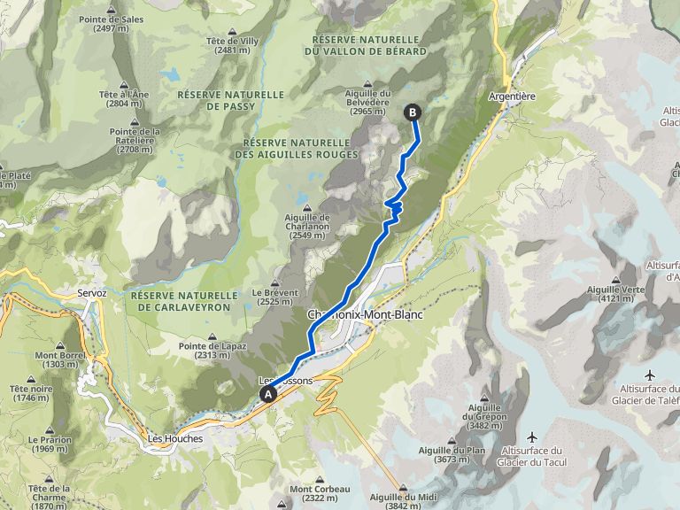 TMB J1 : Chamonix - Lac Blanc | wandeling | Komoot
